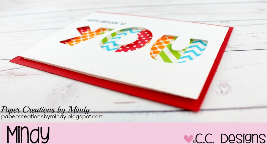 Jumbo letters birthday card C.C. Designs – Mindy Eggen Design